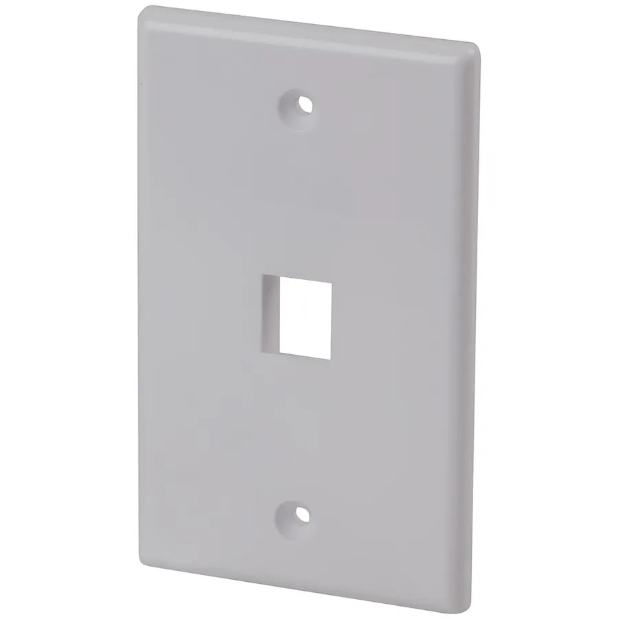 Keystone Wall Plate Single White | Jaycar New Zealand