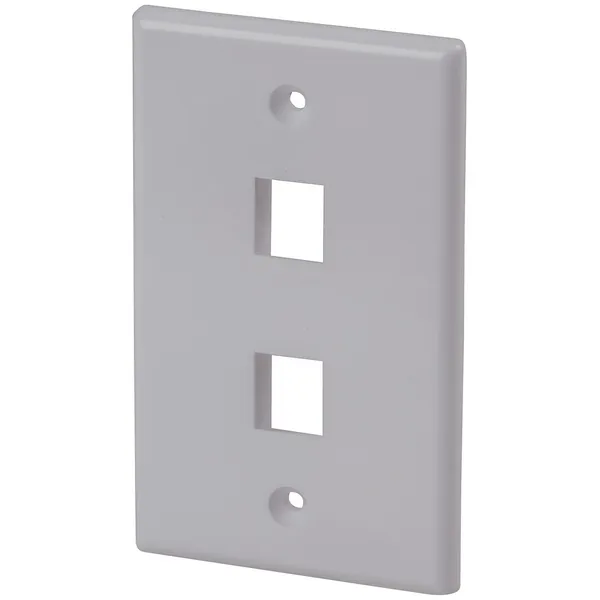Keystone Wall Plate Double White | Jaycar New Zealand