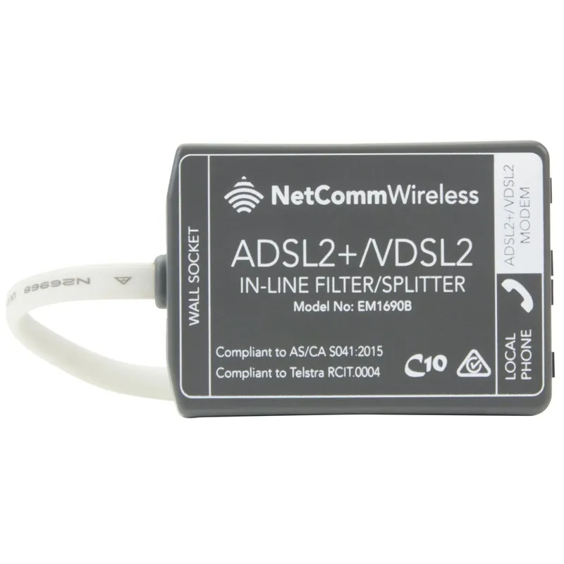 VDSL/ADSL In-Line Splitter / Filter | Jaycar Australia