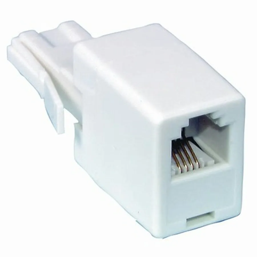 RJ11 Socket to NZ Telephone Plug Adaptor | Jaycar New Zealand