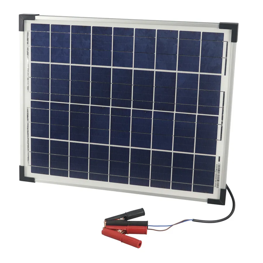 12V 10W Solar Panel with Clips | Jaycar Australia